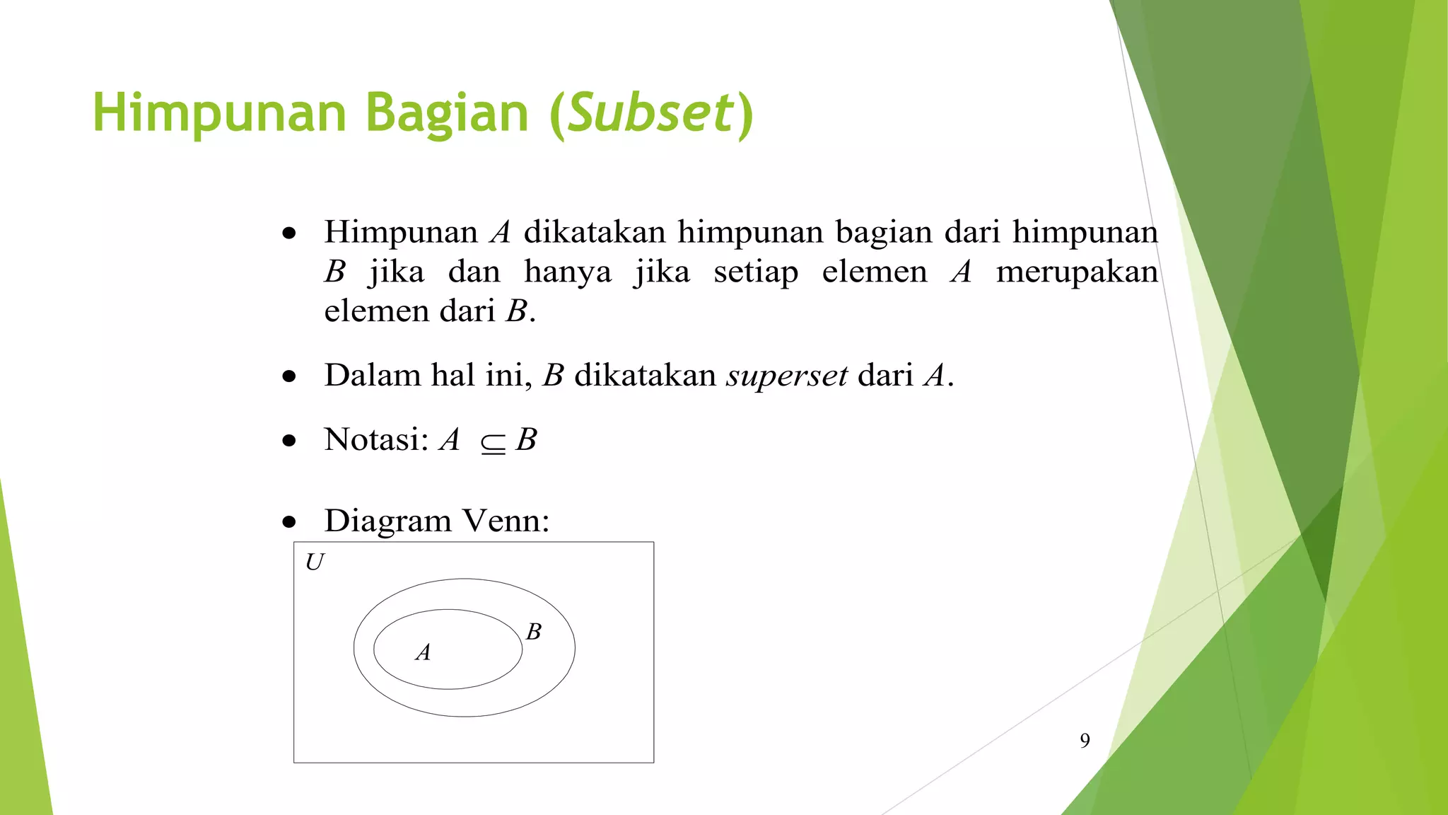 PPT Himpunan Matematika Diskrit | PPTX