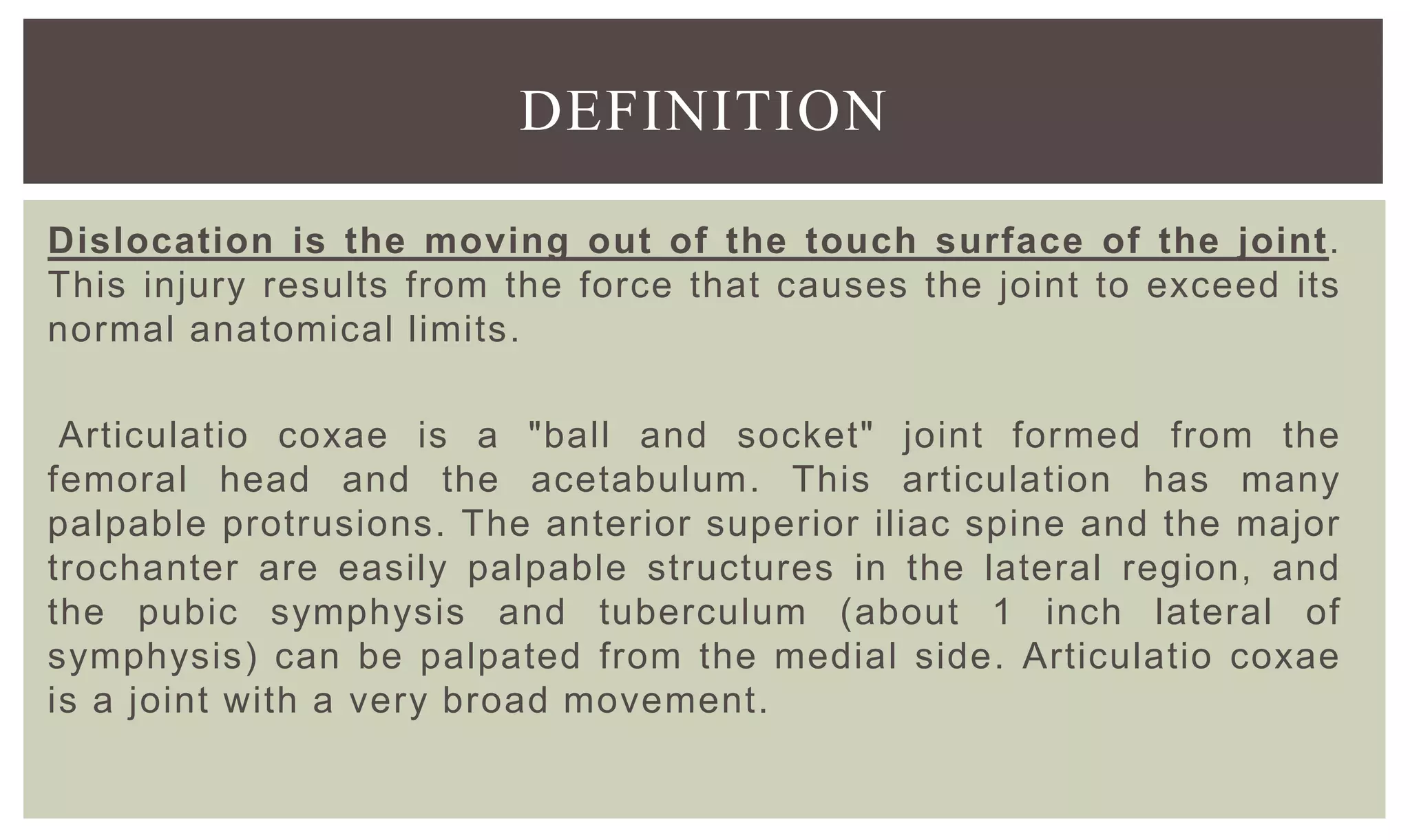 Ppt hip dislocation | PPT