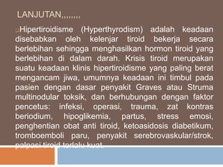 Ppt hipertiroidisme | PPTX