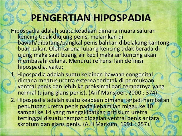 Ppt hipospadia