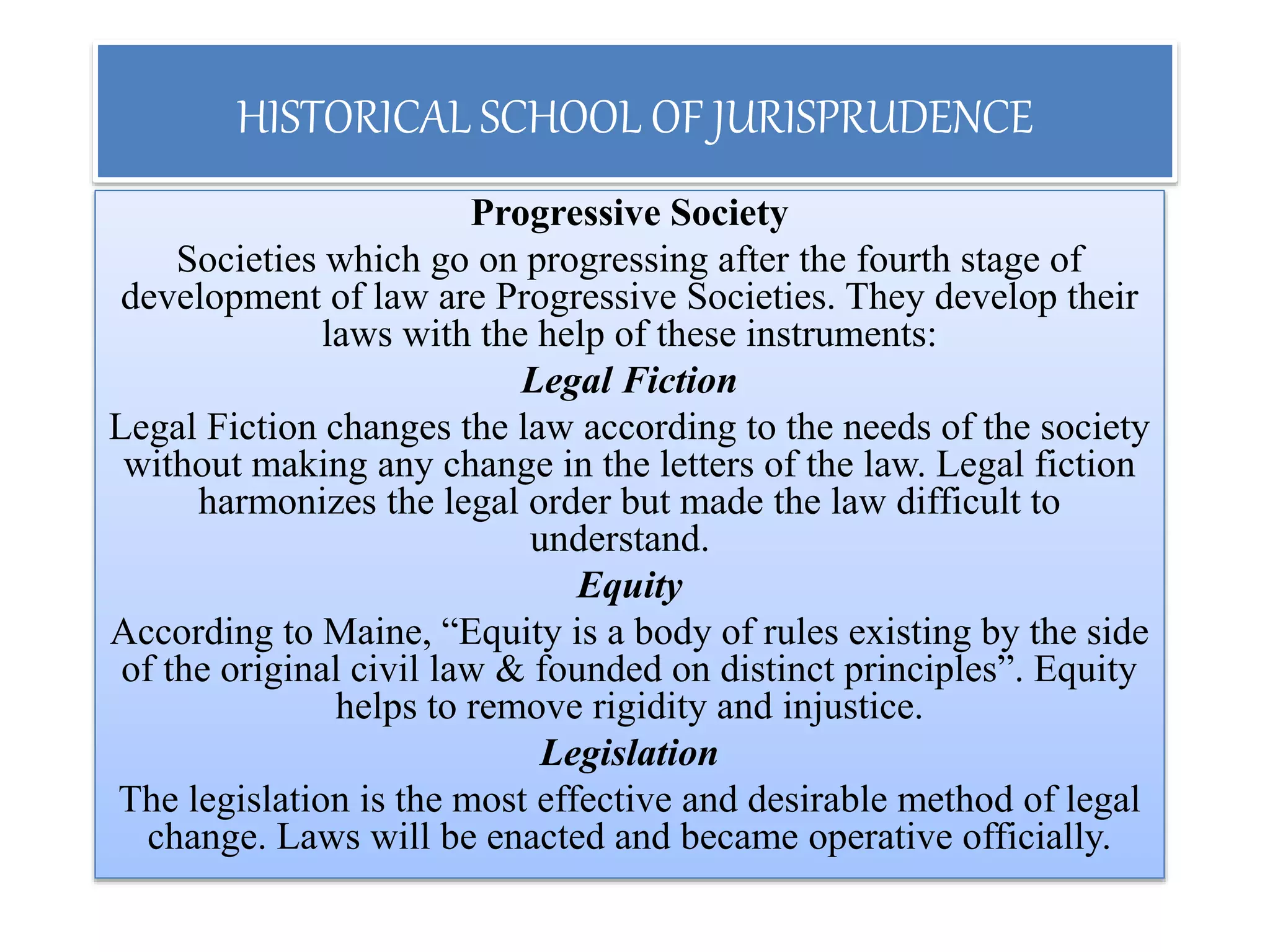 Historical school of jurisprudence | PPTX