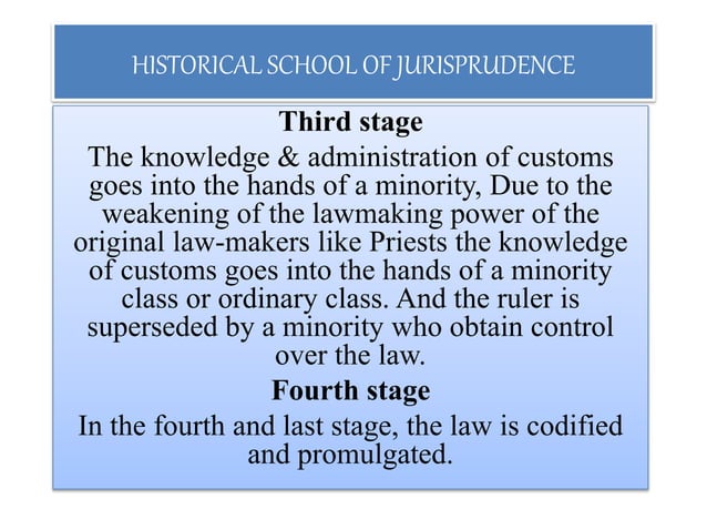 Historical school of jurisprudence | PPTX