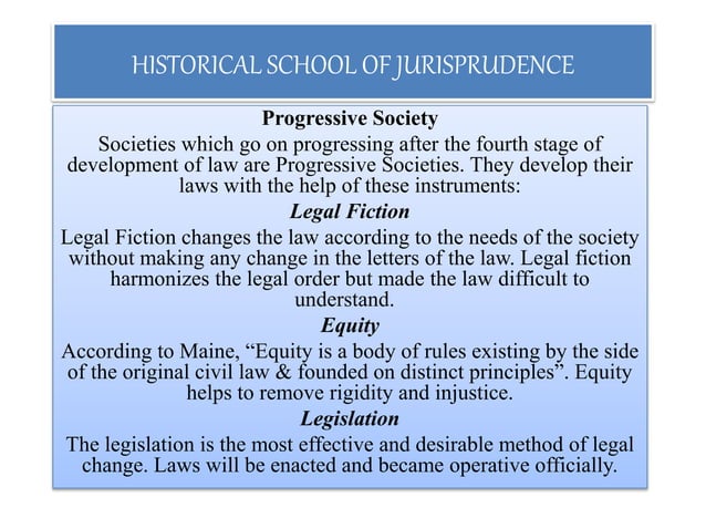 Historical school of jurisprudence | PPTX