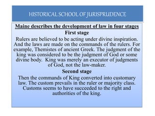 Historical school of jurisprudence | PPTX