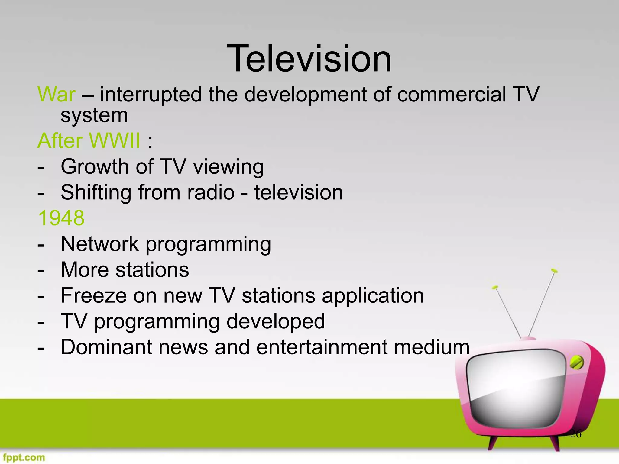 Ppt_History_of_Broadcast_Media.ppt | History | Genres
