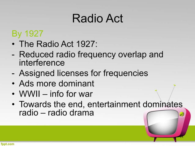 Ppt_History_of_Broadcast_Media.ppt | History | Genres