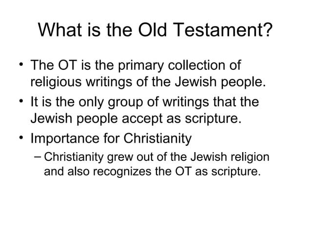 Ppt history of old testament | PPT
