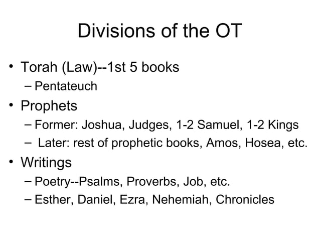 Ppt history of old testament | PPT
