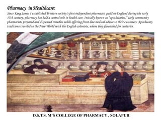 Ppt history of pharmacy | PPTX