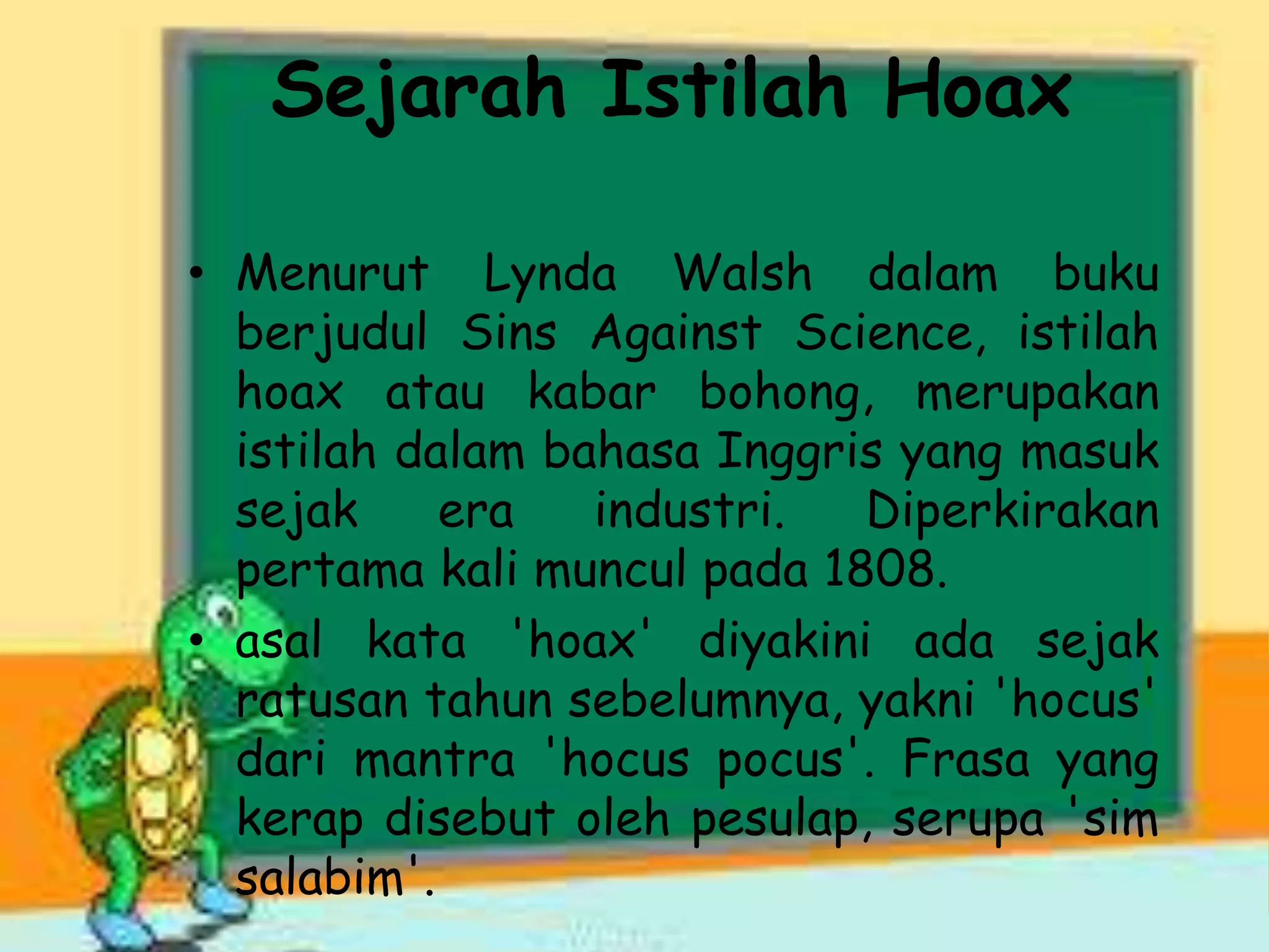 Ppt Penyebaran Berita Hoax Melalui Internet | PPTX
