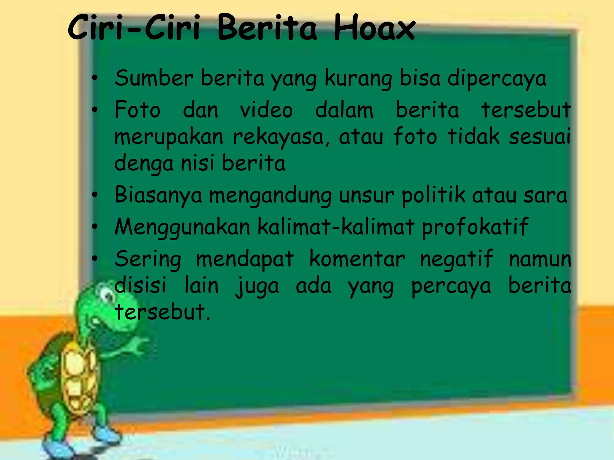 Ppt Penyebaran Berita Hoax Melalui Internet | PPTX