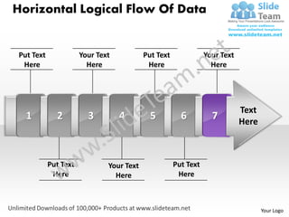 Ppt horizontal logical flow of edit chart data powerpoint 2007 business ...