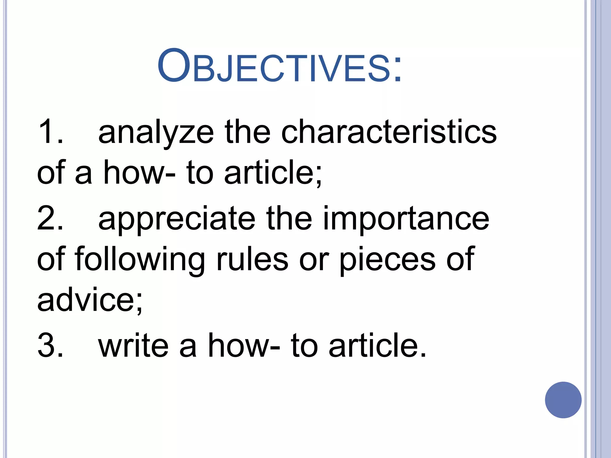 How to feature article | PPT