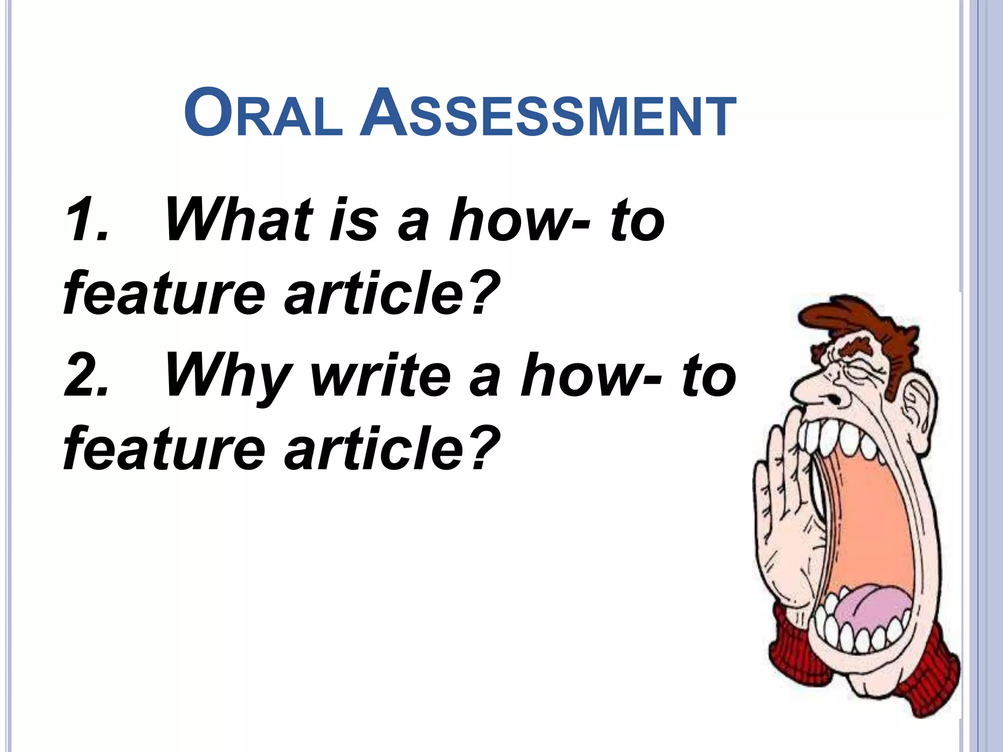 How to feature article | PPT