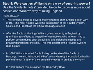 How did William the Conqueror secure his control over Saxon England_.ppt