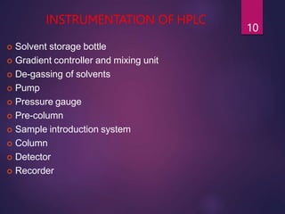 High-performance liquid chromatography (HPLC) | PPTX