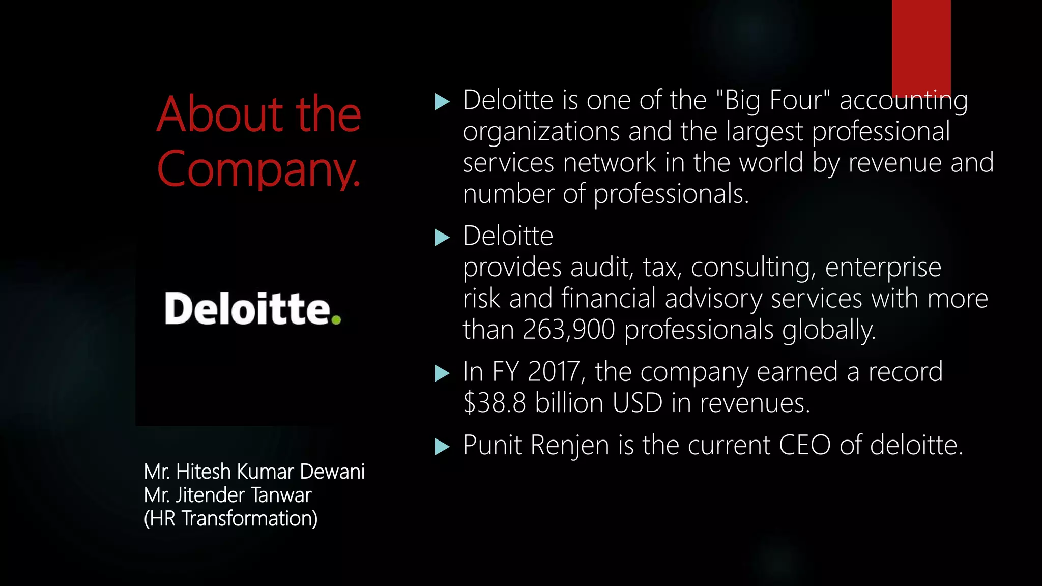 Recruitment process in deloitte | PPTX