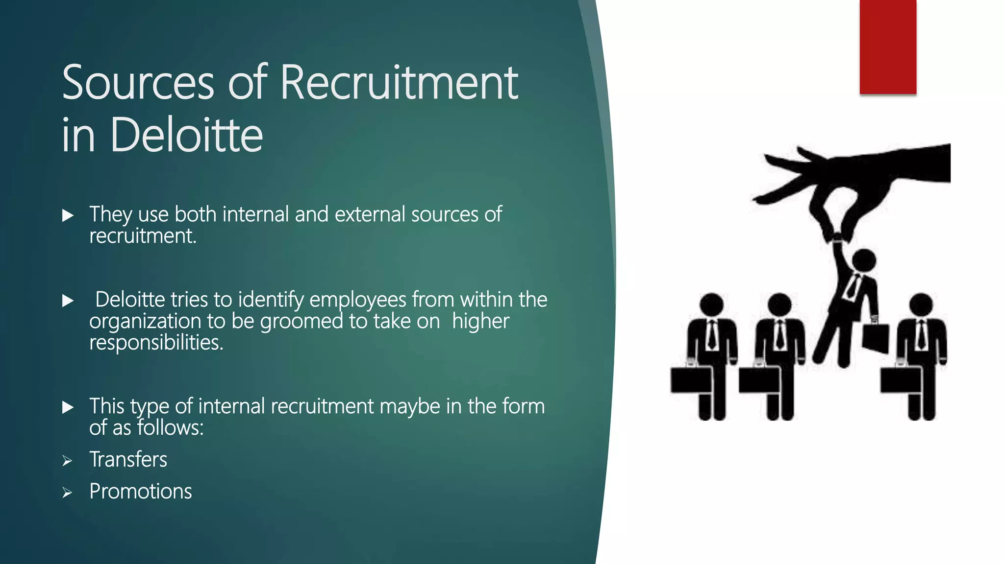 Recruitment process in deloitte | PPTX