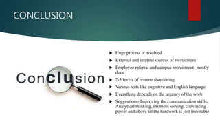 Recruitment process in deloitte | PPTX