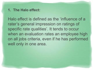 ADVANATAGES & DISADVANTAGES OF PERFORMANCE APPRAISAL | PPTX