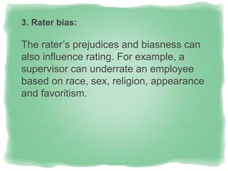 ADVANATAGES & DISADVANTAGES OF PERFORMANCE APPRAISAL | PPTX