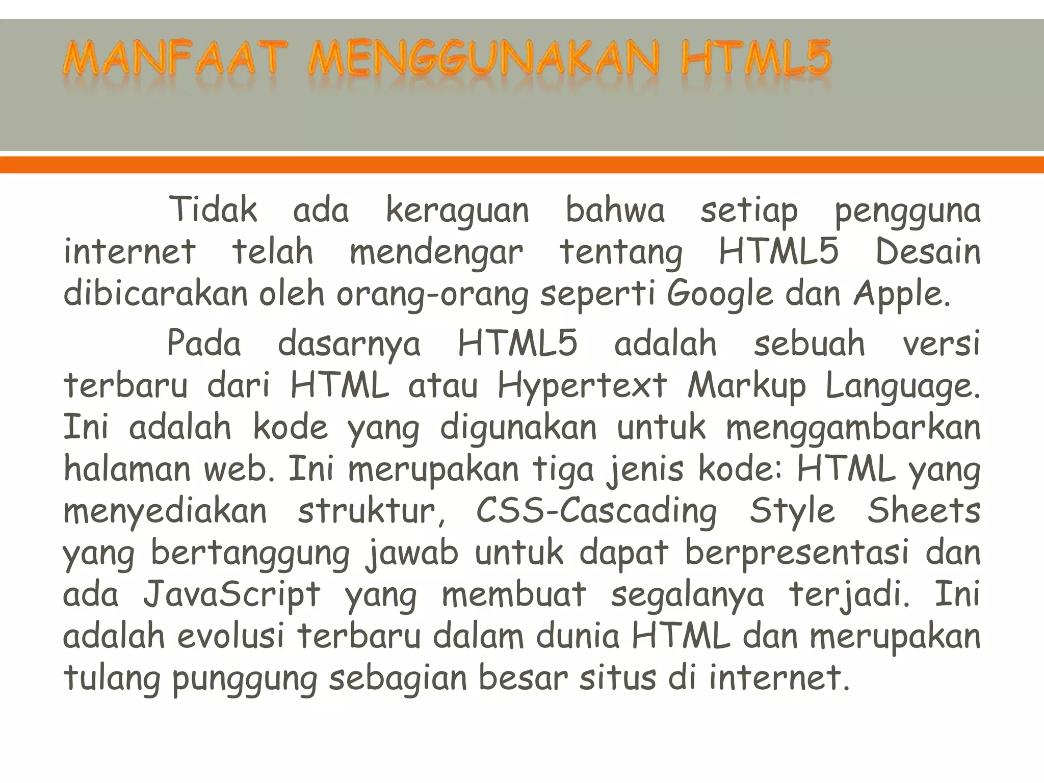 Ppt html5 rully_amrizal_1102412020 | PPT