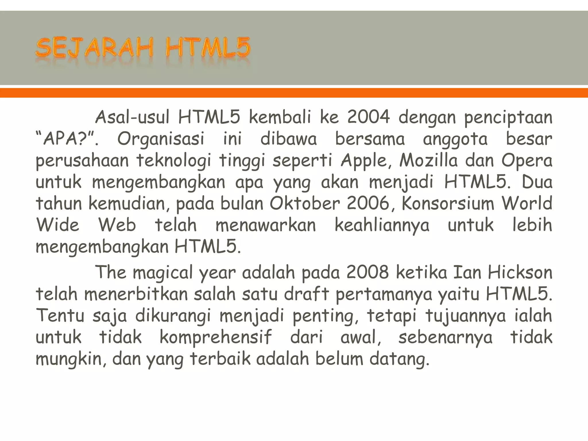 Ppt html5 rully_amrizal_1102412020 | PPT