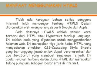 Ppt html5 rully_amrizal_1102412020 | PPT