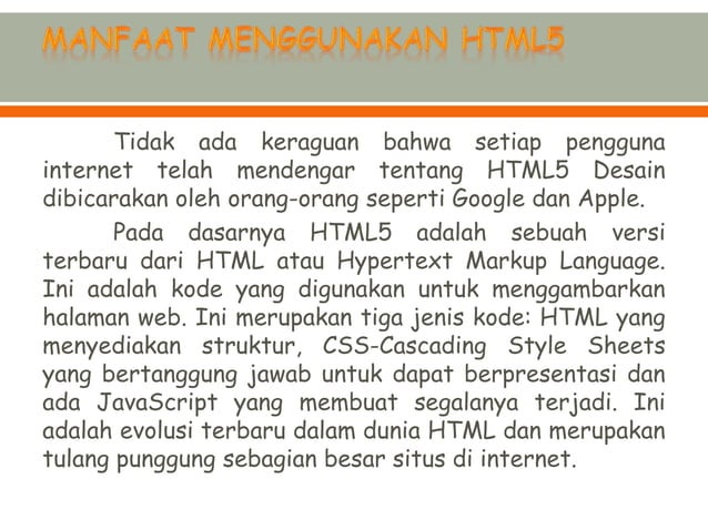 Ppt html5 rully_amrizal_1102412020 | PPT