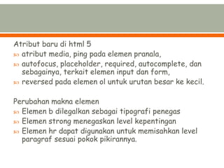 Ppt html5 rully_amrizal_1102412020 | PPT