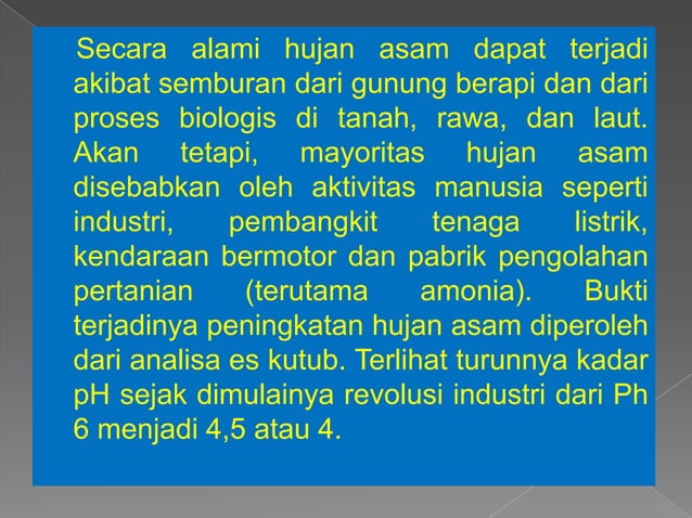 Ppt hujan asam | PPTX