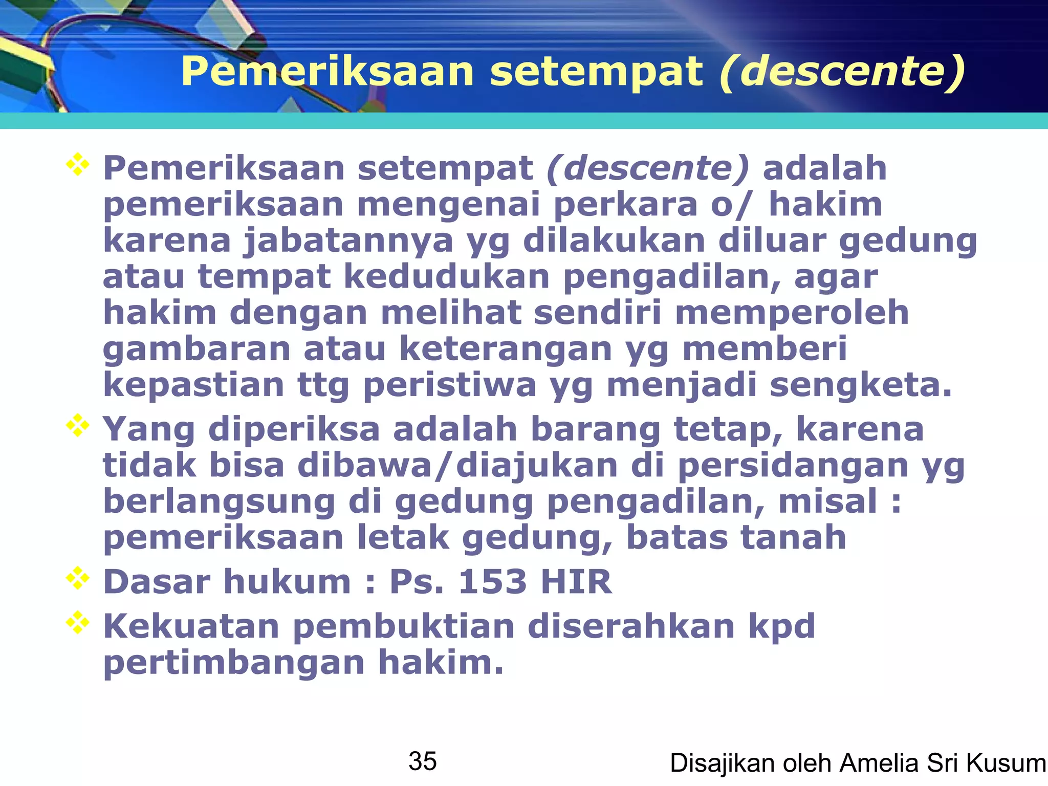 Ppt hukum acara perdata | PPT