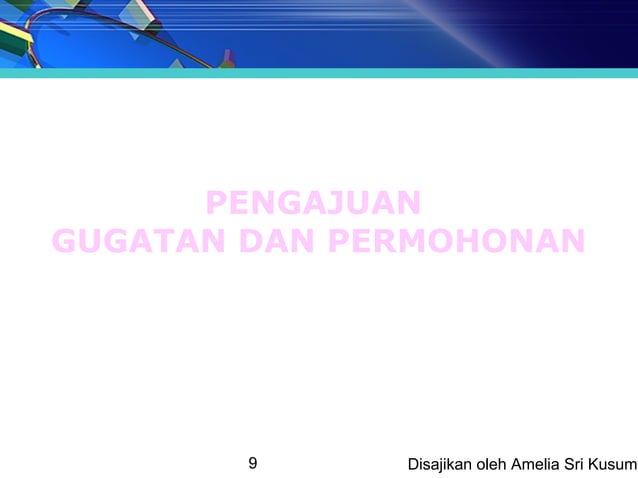 Ppt hukum acara perdata | PPT