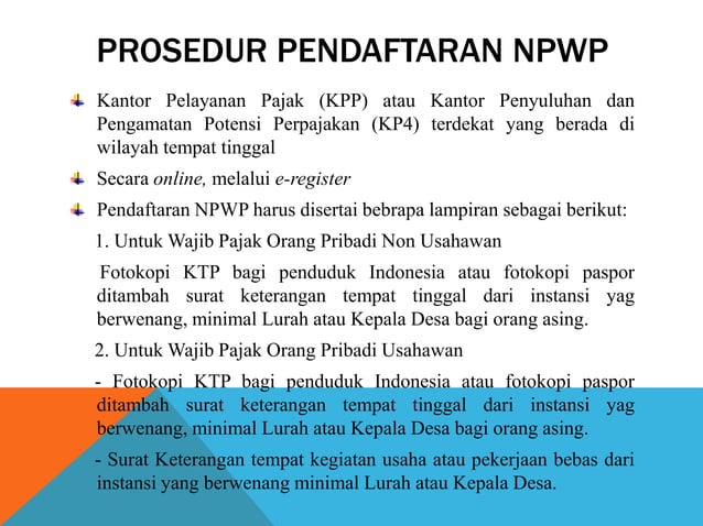 NPWP dan NPPKP | PPTX