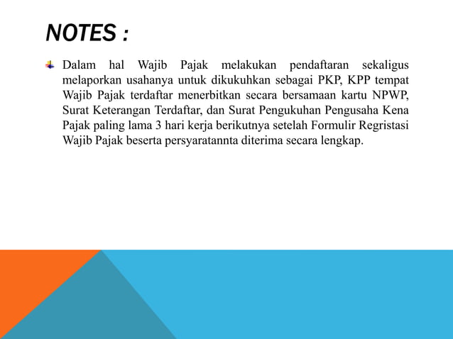 NPWP dan NPPKP | PPTX
