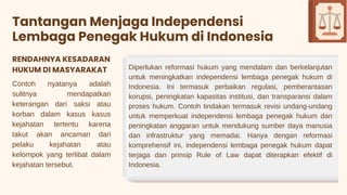 MEGARA HUKUM (rule of law) & PENEGAKAN HUKUM DI INDONESIA | PDF