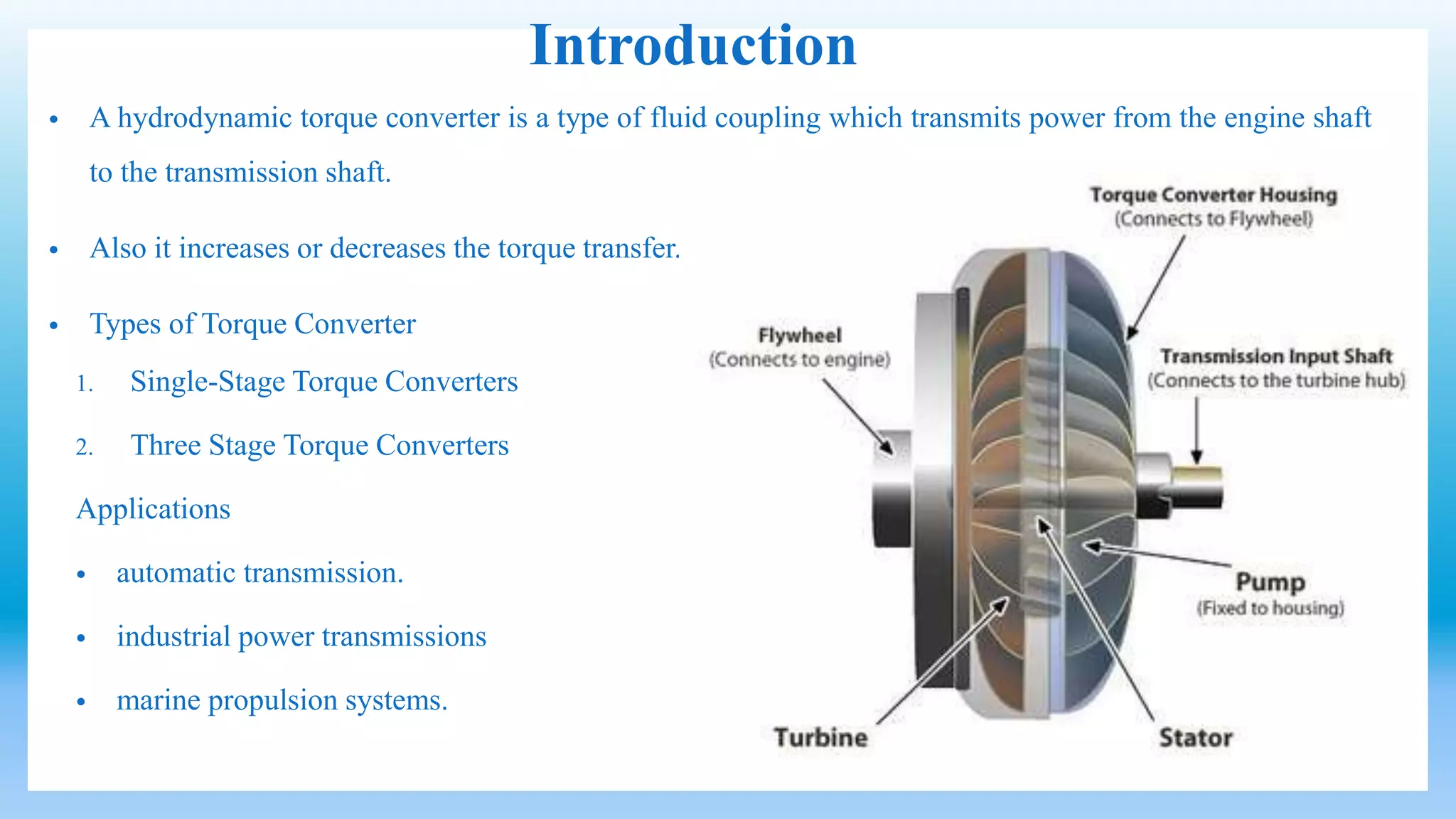 HYDRAULIC TORQUE CONVERTER | PPTX