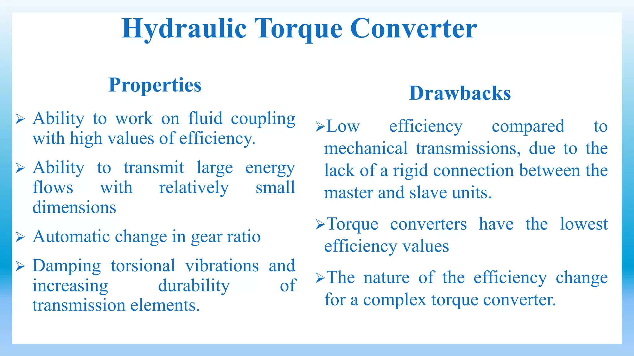 HYDRAULIC TORQUE CONVERTER | PPTX