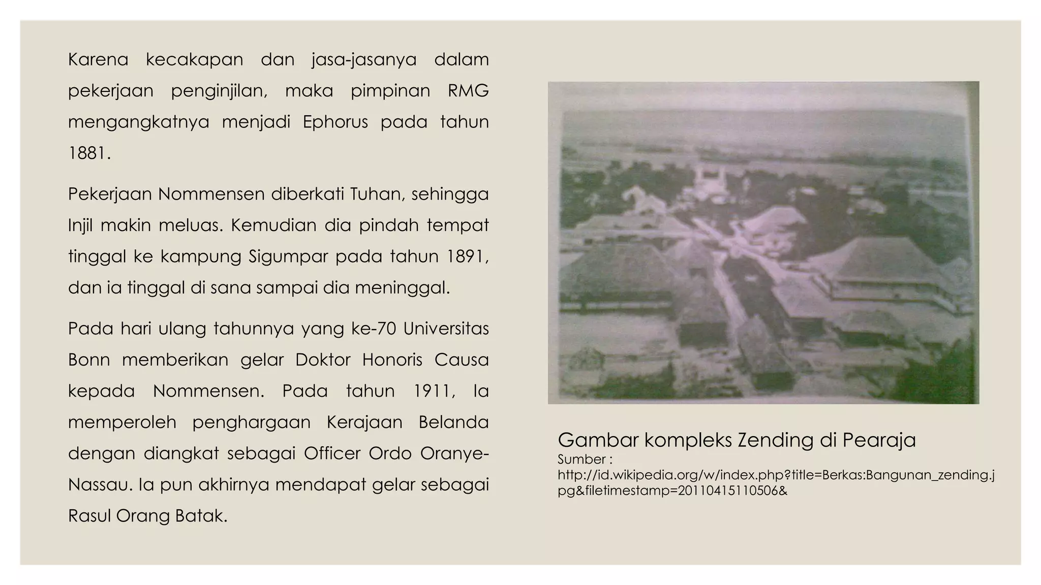 Presentasi tokoh I.L Nommensen | PPTX