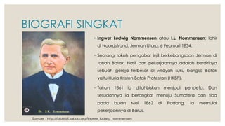 Presentasi tokoh I.L Nommensen | PPTX