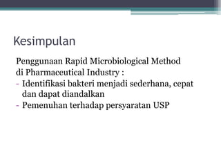 Rapid Microbiology in Pharmaceuticals | PDF