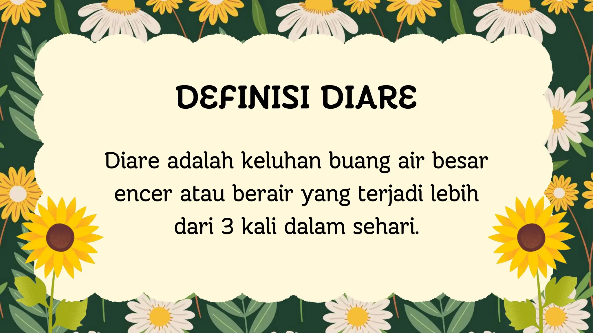 Mengenal penyakit diare sejak dini pptnya | PPT