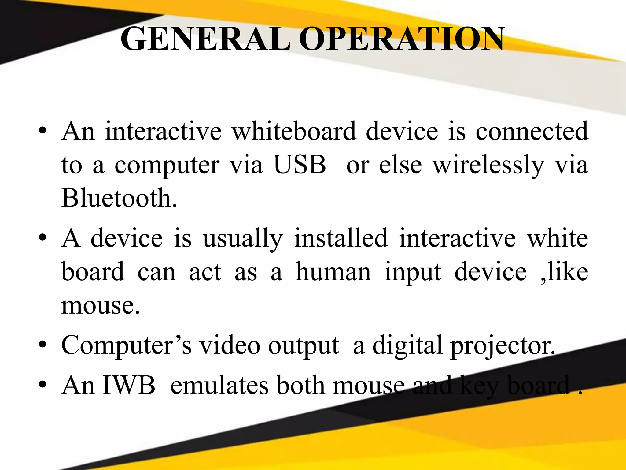 ict interactive white board | PPTX