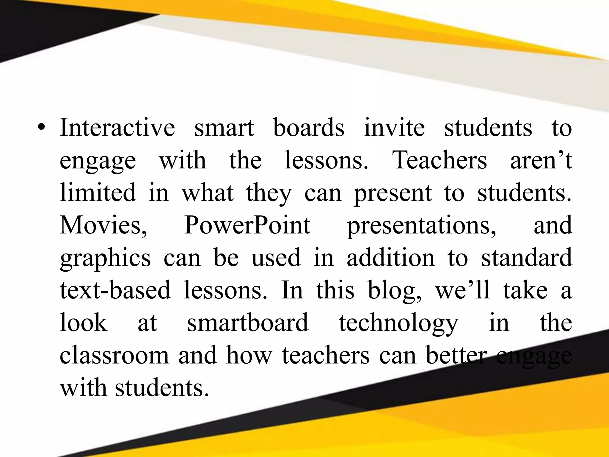 ict interactive white board | PPTX