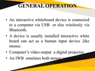 ict interactive white board | PPTX