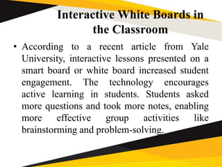 ict interactive white board | PPTX