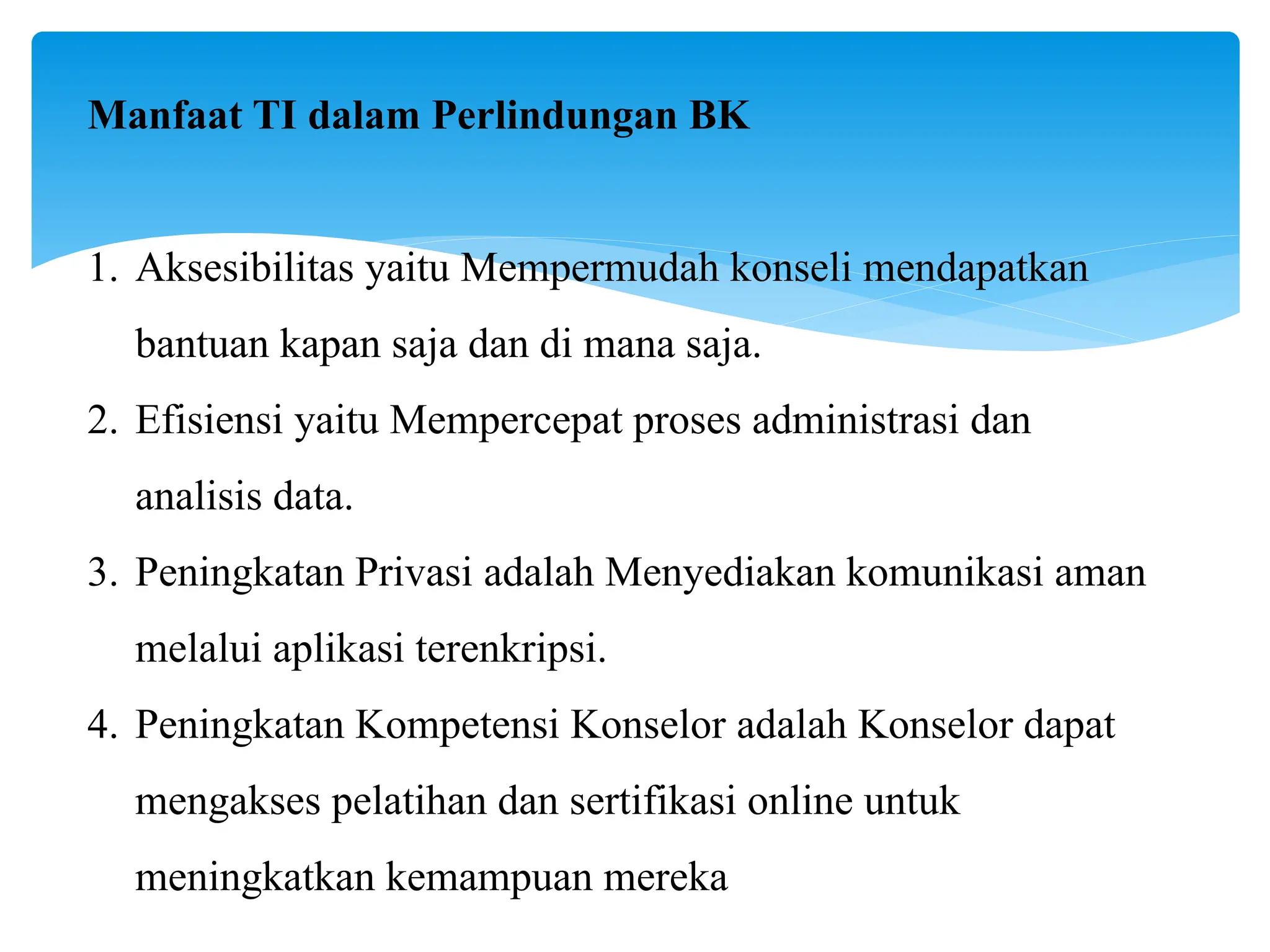 Identifikasi masalah dalam penerapan TI DALAM BK.pptx