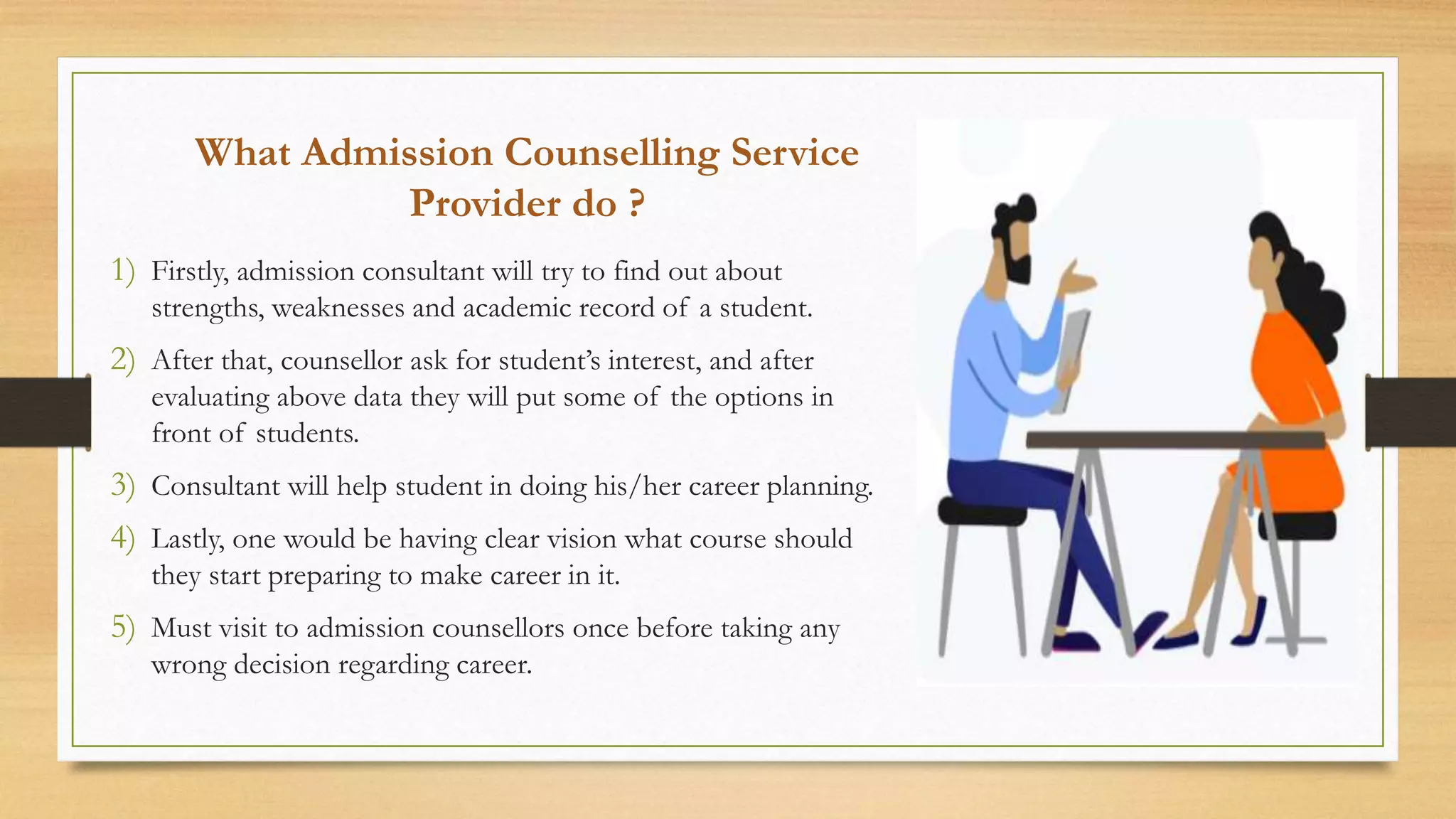 Importance of Admission Counselling | PPTX