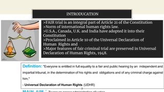 Ppt idea of fair trial | PPT