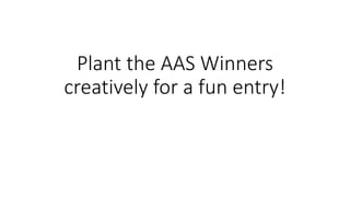 2020 AAS Landscape Design Challenge ideas | PPT